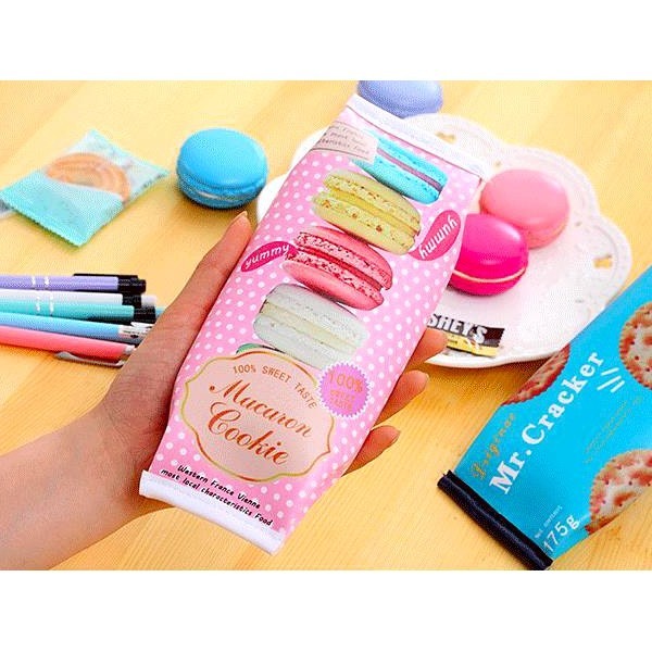KAWAII MACARON COOKIE PENCILS CASE POUCH BAG FOR GIRL