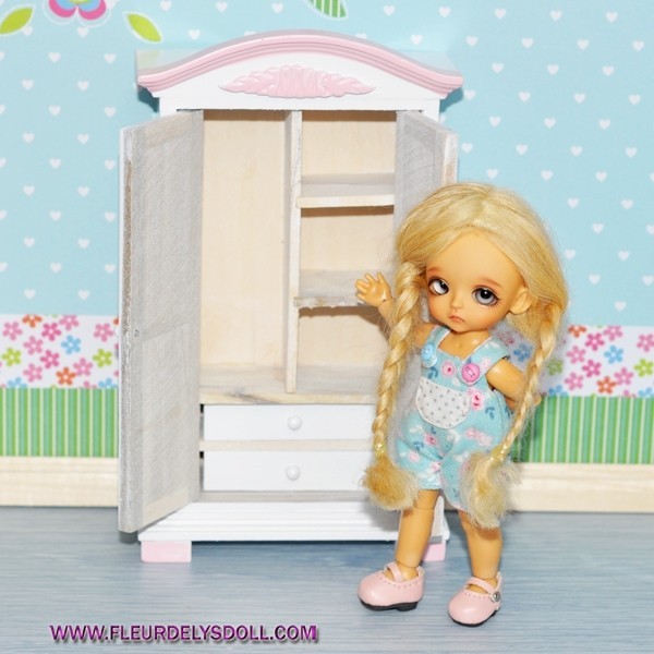 LOVELY WARDROBE CLOSET DOLLHOUSE DIORAMA BJD DOLL STODOLL OB11 AMY DOLL ...