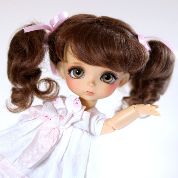 PERRUQUE MOHAIR COLINE DOLL WIG 7/8" POUPÉE BJD DIANNA EFFNER LITTLE ...