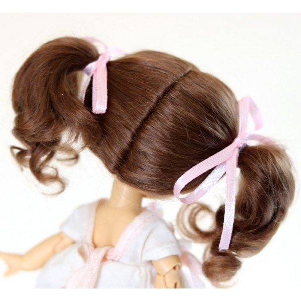 PERRUQUE MOHAIR COLINE DOLL WIG 7/8" POUPÉE BJD DIANNA EFFNER LITTLE ...