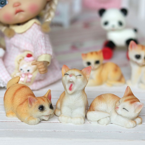 CUTE PLAYING CAT DOLL MINIATURE BARBIE FASHION ROYALTY STODOLL OB11 ...