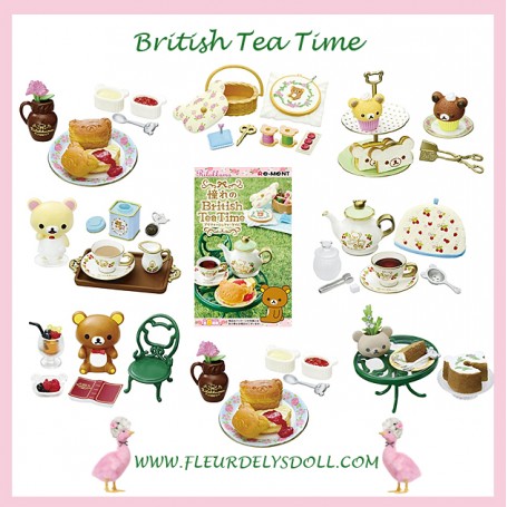 BRITISH TEA TIME REMENT ICE TEA RE-MENT DOLL MINIATURE POUPÉE DIORAMA ...