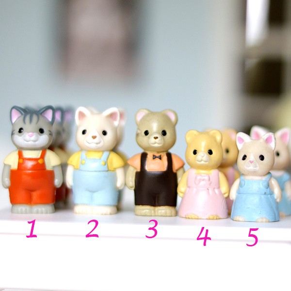 TINY SYLVANIAN KITTY DOLL MINIATURE BARBIE BJD STODOLL OB11 LATI YELLOW ...