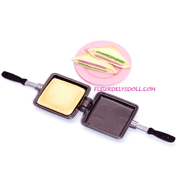 CROQUE MONSIEUR MAKER DOLL MINIATURE NENDOROID STODOLL OB11 BARBIE BJD ...