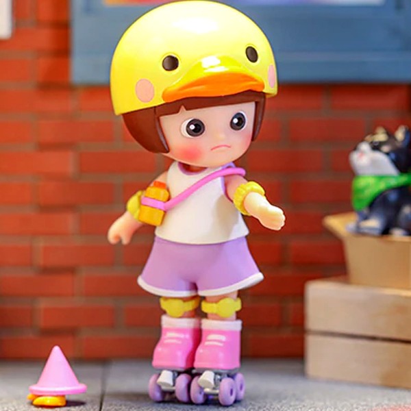 FIGURINE KAWAII POUPEE MUI CHAN DRESSED UP & PLAY SKATING MUI POP MART ...