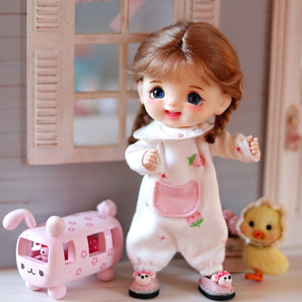 SMALL FUNFUN BUS POPOTAM TOY MINIATURE FOR DOLLS STODOLL AMYDOLL OB11 ...