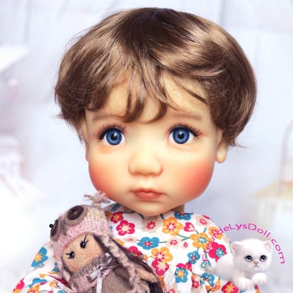 BABY CUT CARAMEL BOB CUT DOLL WIG 10.11" BJD MEADOWDOLLS MAE ZWERGNASE ...