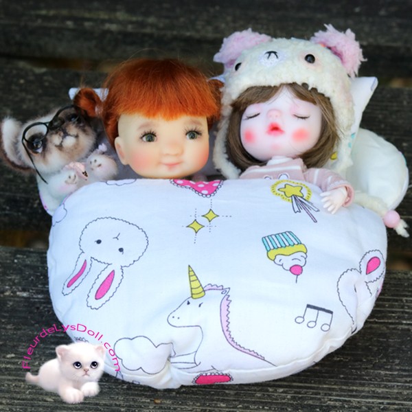 LIT MINIATURE POUR POUPÉE BJD OB11 STODOLL TWINKLES MEADOWDOLLS AMYDOLL ...