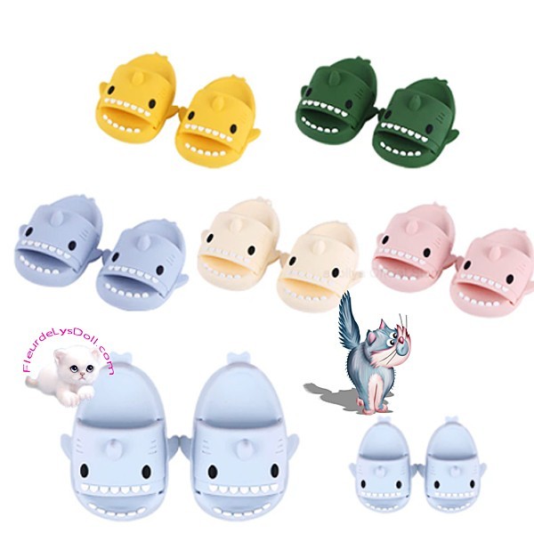 KAWAII SHARK SHOES FOR QBABY QBABY BJD DOLL BLYTHE PULLIP STODOLL OB11