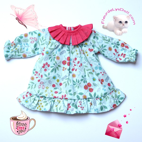 HAND MADE BONBON DRESS FOR QBABY BJD MONST HOLALA DOLLS BLYTHE OBITSU ...