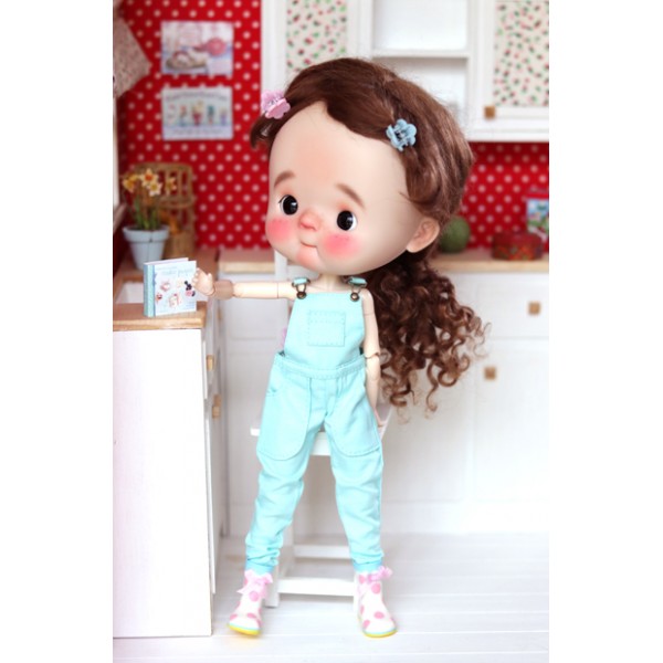 SALOPETTE CIEL FAIT MAIN POUR POUPÉE BLYTHE OBITSU 22 QBABY BJD DOLLS ...