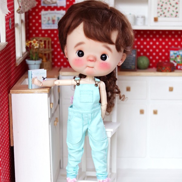 SALOPETTE CIEL FAIT MAIN POUR POUPÉE BLYTHE OBITSU 22 QBABY BJD DOLLS ...