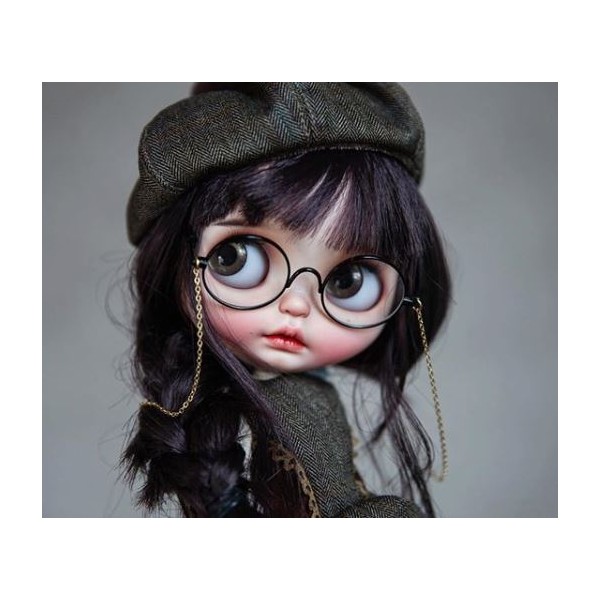 CUTE KAWAII METAL & GLASS DOLL GLASSES MINIATURE FOR DOLLS QBABY BLYTHE ...