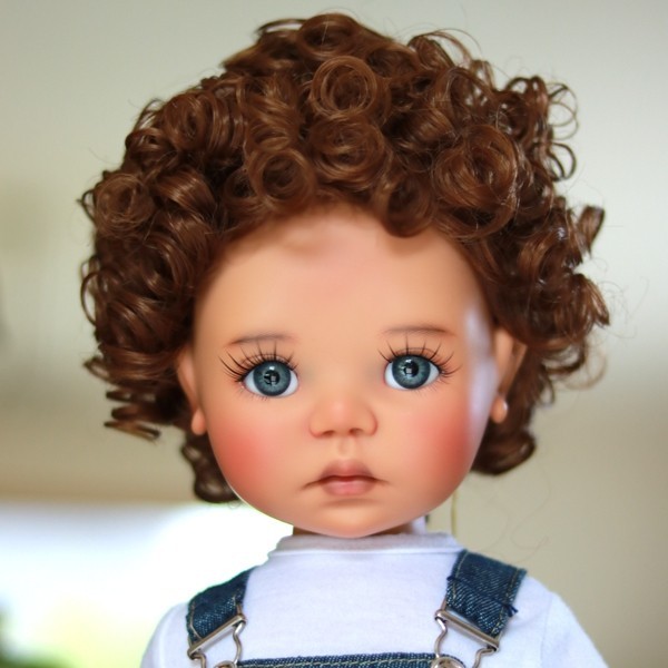 MONIQUE DOLL WIG LANEY AUBURN 12/13 FOR BJD MEADOWDOLLS SAFFI BAILEY 18 ...