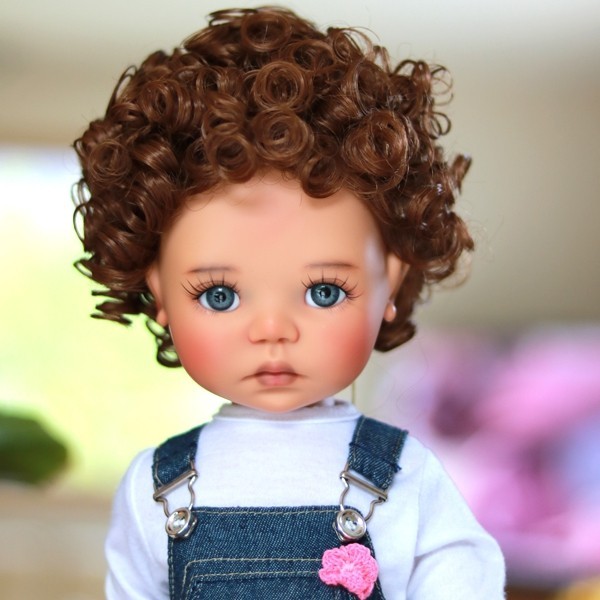 MONIQUE DOLL WIG LANEY AUBURN 12/13 FOR BJD MEADOWDOLLS SAFFI BAILEY 18 ...