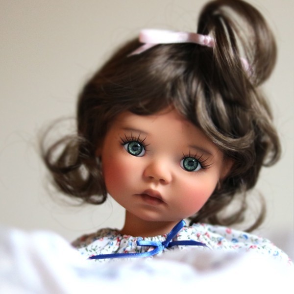 MONIQUE DOLL WIG CINDY BROWN 12/13 FOR BJD MEADOWDOLLS BIG SAFFI BAILEY ...