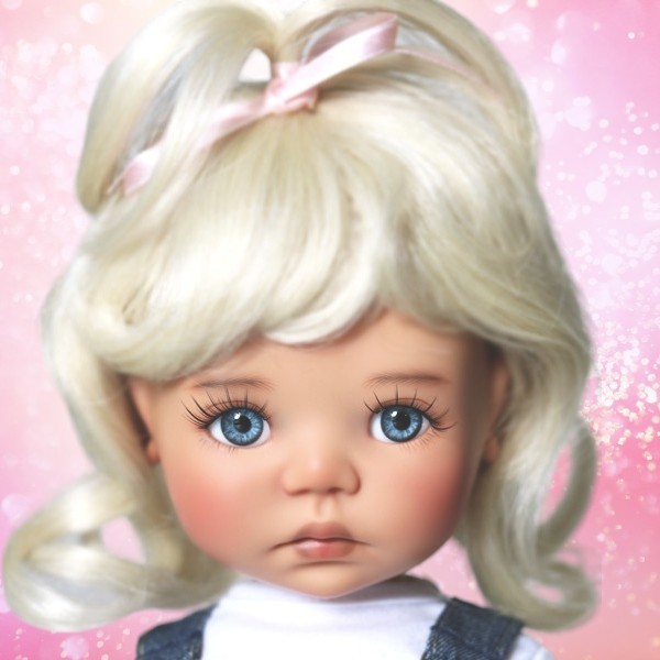 MONIQUE DOLL WIG CINDY BLOND 12/13 FOR BJD MEADOWDOLLS BIG SAFFI BAILEY ...