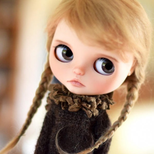 MOHAIR MAFALDA GINGER 4.5" DOLL WIG FOR BJD MEADOWDOLLS NUNU AMYDOLL ...