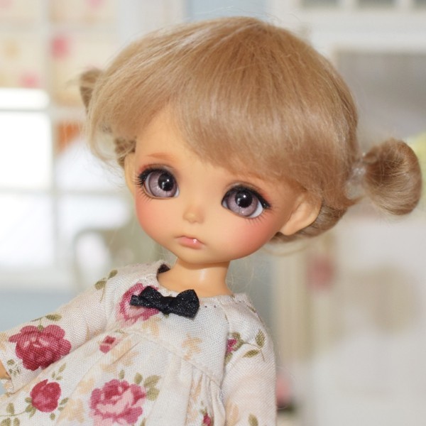 MOHAIR GINGER MACARONS 4.5" DOLL WIG FOR BJD MEADOWDOLLS NUNU AMYDOLL ...