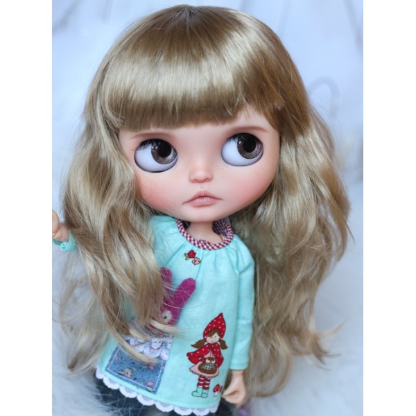 BISCOTTE BLOND GINGER DOLL WIG 9.10" POUPÉE BJD QBABY RODGERDOLL ...