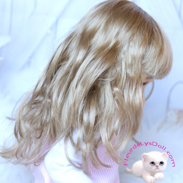 BISCOTTE BLOND GINGER DOLL WIG 9.10" POUPÉE BJD QBABY RODGERDOLL ...