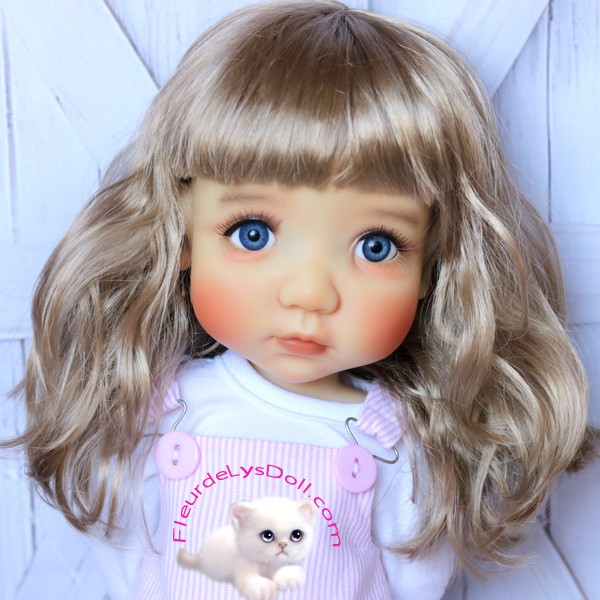 BISCOTTE BLOND GINGER DOLL WIG 9.10" POUPÉE BJD QBABY RODGERDOLL ...