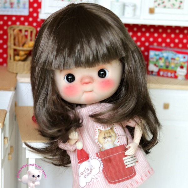 BISCOTTE BLOND GINGER DOLL WIG 9.10" POUPÉE BJD QBABY RODGERDOLL ...