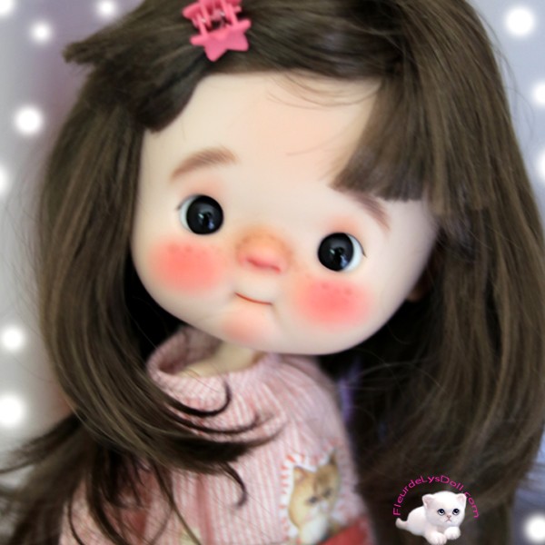 BISCOTTE BLOND GINGER DOLL WIG 9.10" POUPÉE BJD QBABY RODGERDOLL ...