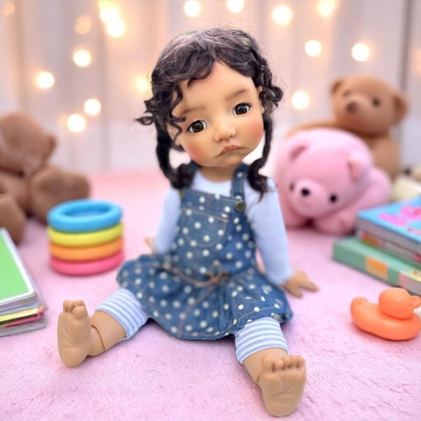 TAN TIA DOLL MOPPETS 38 CM 15 INCHES BY MEADOWDOLLS SIZE MAE LEA PIA AYA